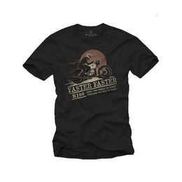 Makaya Shirt 'Faster Faster' Herren Gr&ouml;&szlig;e S schwarz