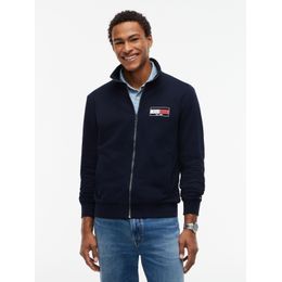 Tommy Hilfiger Herren Sweatjacke "BRAND LOVE SMALL FLAG REGULAR", blau, Gr. XL, Sweatware, Obermaterial: 100% Baumwolle, Sweatjacken