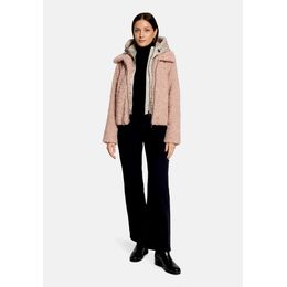 AMBER & JUNE AMBER & JUNE Damen Pl&uuml;schjacke "Damen mit abnehmbarem Westenteil"natur, Gr. 44, Pl&uuml;sch, Obermaterial: 100% Polyester. Futter: 100% Polyester, Jacken