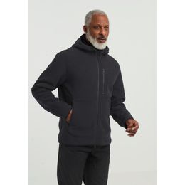 Jack Wolfskin Herren Fleecejacke "LAKE RIDGE HOODED JKT M", schwarz, Gr. L, Obermaterial: 100% Polyester. Futter: 100% Polyester, Jacken,