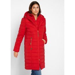 bonprix Damen Steppmantel "Steppmantel, 2-in-1 Optik"tiefrot, Gr. 34, unifarben, Steppware, Obermaterial: 88% Polyester, 12% Polyamid. Futter: 100%