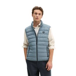 Marc O'Polo MARC O'POLO Herren Steppweste "mit praktischer Packtasche", blau, Gr. XXXL, unifarben, Obermaterial: 100% Polyester, Westen