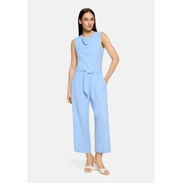 BETTY & CO BETTY & CO Damen Overall "Damen mit Wasserfallausschnitt", blau, Gr. 46, Obermaterial: 100% Polyester, Overalls