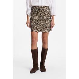 BOSS Orange Damen Minirock "Vakily Premium Damenmode", braun, Gr. 38, gemustert, Web, Obermaterial: 68% Baumwolle, 29% Polyester, 3% Elasthan, R&ouml;cke,
