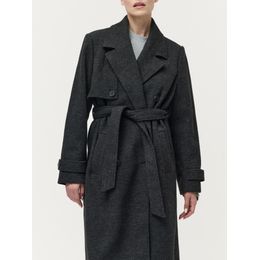 LEGER Damen Wintermantel "Cora, LeGer by Lena Gercke", grau, Gr. 40, meliert, Web, Obermaterial: 90% Polyester, 10% Viskose, M&auml;ntel, mit