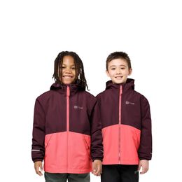 Jack Wolfskin Jungen 3-in-1-Funktionsjacke "ICELAND 3IN1 JACKET K", orange, Gr. 176, Obermaterial: 100% Polyester. Futter: 100% Polyester, Jacken,