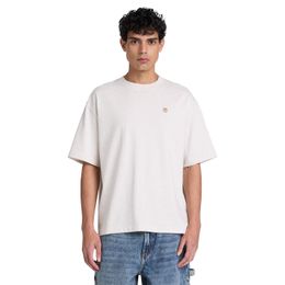Timberland Herren T-Shirt "DUNSTAN RIVER - SS Tee (Relaxed)", beige, Gr. XL, Jersey, Obermaterial: 100% Baumwolle, Shirts, mit Rundhalsausschnitt,