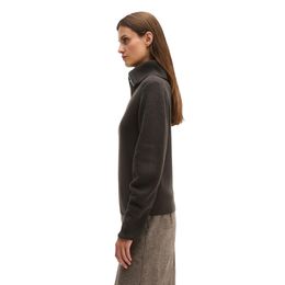 Marc O'Polo MARC O'POLO Damen Strickpullover "aus softem Schurwolle-Mix", braun, Gr. XXS, unifarben, Obermaterial: 50% Schurwolle, 33% Viskose, 17% Polyamid,