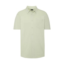 H.I.S. H.I.S Herren Kurzarmhemd "- leicht strukturiertes Piqu&eacute; Hemd aus angenehmer Shirt-Qualit&auml;t", gr&uuml;n, Gr. 4XL, Piqu&eacute;, Obermaterial: 100% Baumwolle,
