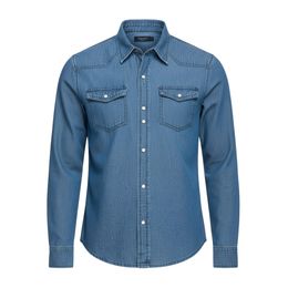 Ombre Hemd Herren Gr&ouml;&szlig;e S blue denim