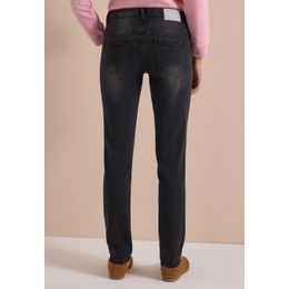 Cecil Damen Comfort-fit-Jeans, schwarz, Gr. 31, unifarben, Jeans, 73% Baumwolle, 25% Polyester, 2% Elasthan, Jeans, 5-Pocket-Style