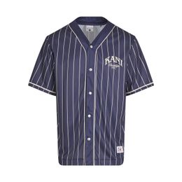 Karl Kani Herren T-Shirt "Karl Kani Kani Pinstripe Baseball Jersey"dunkelblau, Gr. M, gestreift, 100% Polyester, Shirts