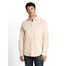 Tom Tailor Herren Langarmhemdgardenia wei&szlig;, Gr. XXL, unifarben, Cord, Obermaterial: 100% Baumwolle, Hemden, aus weichem Cord / Knopfleiste