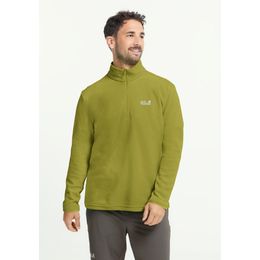 Jack Wolfskin Herren Fleecepullover "TAUNUS 100 HZ M", gr&uuml;n, Gr. XXXL, Fleece, Obermaterial: 100% Polyester, Sweatshirts, mit Rei&szlig;verschluss,