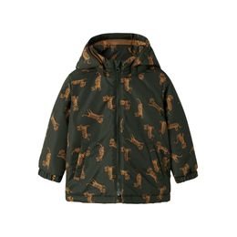 name it Jungen Outdoorjacke "NMMMAX JACKET PA AOP NOOS"rosin aop:3 tiger, Gr. 98, bedruckt, Web, Obermaterial: 100% Polyester, Jacken, Kunstfaser,