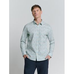NO EXCESS Hemd Herren Gr&ouml;&szlig;e L kitt / navy / azur / wei&szlig;