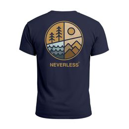 Neverless Shirt 'Outdoor Badge' Herren Gr&ouml;&szlig;e 4XL navy