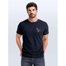 Neverless Shirt 'Polygon T-Rex' Herren Gr&ouml;&szlig;e XS navy