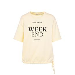 Senses.the Label T-Shirt TOM:BE mit Tunnelzugband Damen Gr&ouml;&szlig;e XL/XXL gelb