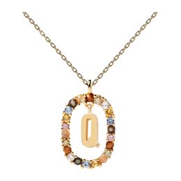 P D Paola Kette Damen Gr&ouml;&szlig;e One Size hellblau / braun / gelb / gold