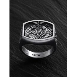 Reytel Ring 'BABY JESUS NATIVITY' Herren Gr&ouml;&szlig;e 69 silber