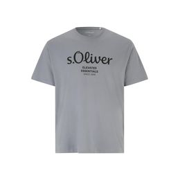 s.Oliver Men Big Sizes Shirt male size XXL Grey / Black