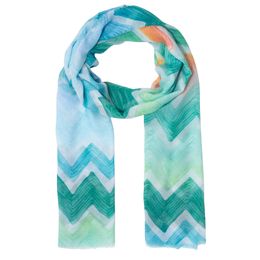 Seasons Of April Schal 'Mimi' Damen Gr&ouml;&szlig;e one size hellblau / gr&uuml;n / orange / wei&szlig;