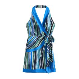 next Kleid Damen Gr&ouml;&szlig;e 48 sand / royalblau / cyanblau / jade