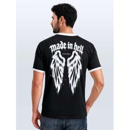 Neverless Shirt 'Graffiti Wings' Herren Gr&ouml;&szlig;e XL schwarz