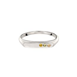 Elli Ring Damen Gr&ouml;&szlig;e 52 champagner / gold / dunkelorange / silber