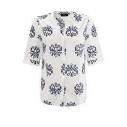 Aniston Blouse female size 7XL marine blue / White