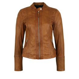 7eleven Lederjacke 'Elly' Damen Gr&ouml;&szlig;e S karamell Sommerjacke