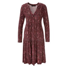 Aniston Casual Kleid Damen Gr&ouml;&szlig;e 46 bordeaux Sommerkleid