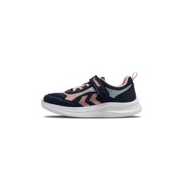 Hummel Sneakers 'Glow' boy size 35 marine blue / Chestnut brown / Light green / Powder
