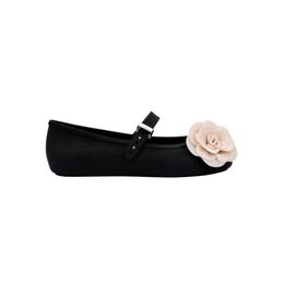 Melissa Ballerina 'Soft Petals' Damen Gr&ouml;&szlig;e 35.5 creme / schwarz Sommerschuhe