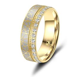 Marrya Ring 'MARRYA ES-37 Ehering aus Edelstahl - Gold plattiert' Damen Gr&ouml;&szlig;e 64 gold