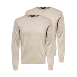 Only & Sons Only & Sons Pullover 'Wyler' Herren Gr&ouml;&szlig;e S beige