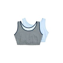Ulla Popken BH Damen Gr&ouml;&szlig;e 80/85 hellblau / dunkelgr&uuml;n