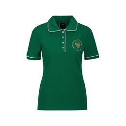 19V69 Italia Poloshirt 'Bibi Tennis 2' Damen Gr&ouml;&szlig;e L gelb / gr&uuml;n / wei&szlig;