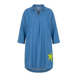 Lauras&oslash;n Midikleid Damen Gr&ouml;&szlig;e 56/58 blue denim Sommerkleid