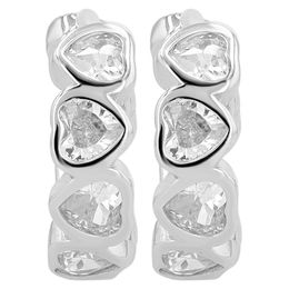 Akzent Ohrringe '"Urmina" aus 925 Sterlingsilber, rhodiniert, langlebig' Damen Gr&ouml;&szlig;e One Size silber