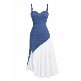 Elena Athanasiadou Cocktailkleid 'BELLA' Damen Gr&ouml;&szlig;e 38 blue denim Sommerkleid