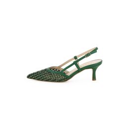 Evita Sling Pumps 'PERLA' Damen Gr&ouml;&szlig;e 33 gr&uuml;n