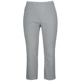 Ulla Popken Pants 'Sienna' female size 56 Grey / Black / White