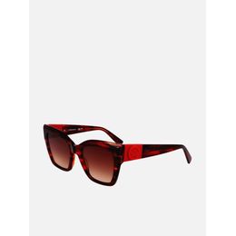 Longchamp Sonnenbrille Damen Gr&ouml;&szlig;e 52 rot