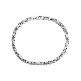 Akzent Armband 'Ludwig, silberfarbig, langlebig' Herren Gr&ouml;&szlig;e 20 cm silber