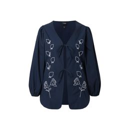 Ulla Popken Jacke Damen Gr&ouml;&szlig;e M/L marine / wei&szlig; Sommerjacke