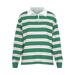 Mey Sweatshirt ' Serie Touchline Stripes ' female size L Green / Light pink / White