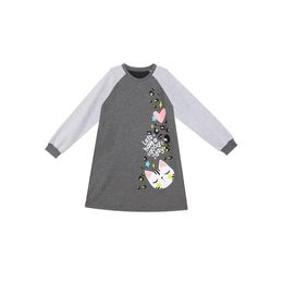 Denokids Kleid 'Wild Cat' M&auml;dchen Gr&ouml;&szlig;e 140 gelb / anthrazit / schwarz / wei&szlig;