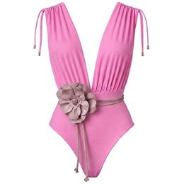 Sea Me Swim Badeanzug 'CAYMAN FLORAL 01' Damen Gr&ouml;&szlig;e L rosa